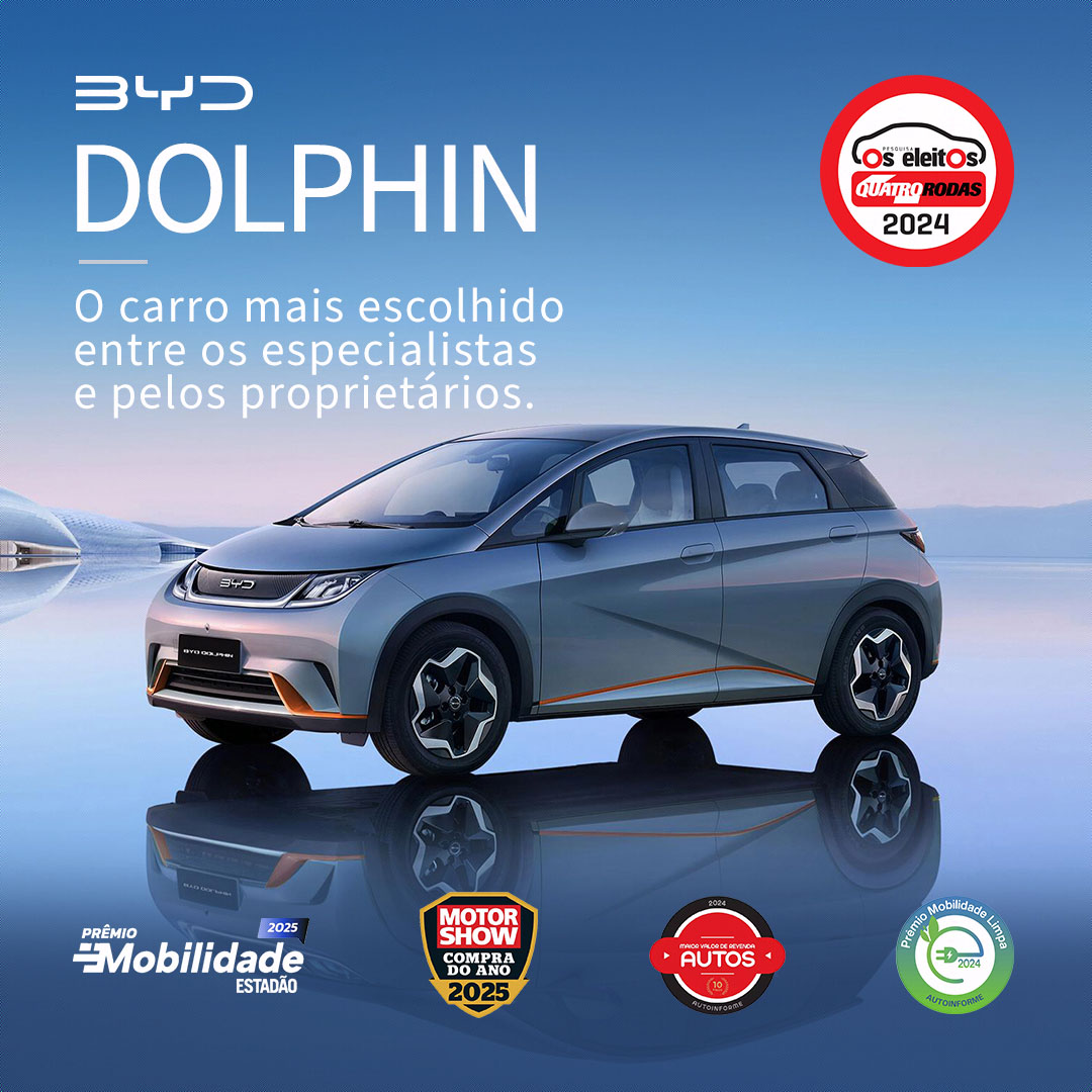 BYD é marca de eletrificados mais premiada do Brasil em 2024