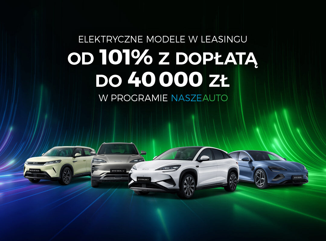 Samochody elektryczne, sedany i SUV-y I BYD Polska