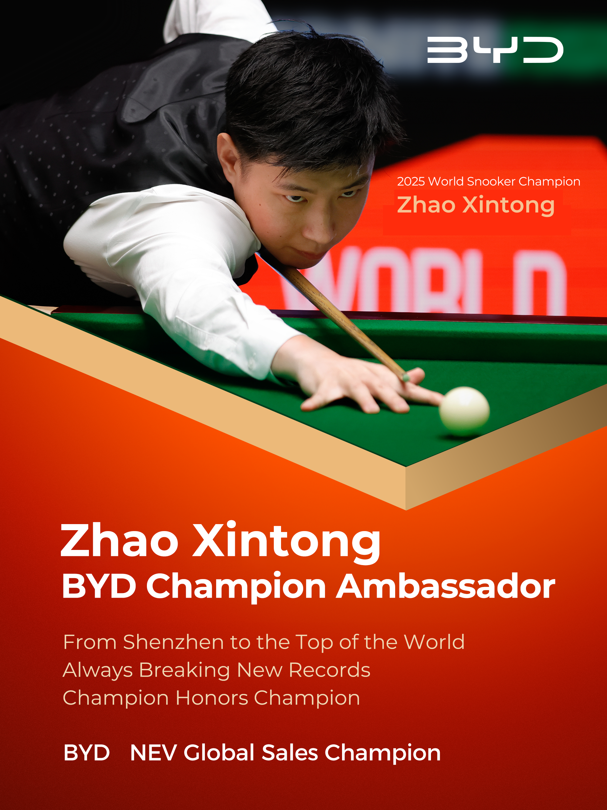 Zhao Xintong Named BYD’s Champion Ambassador
